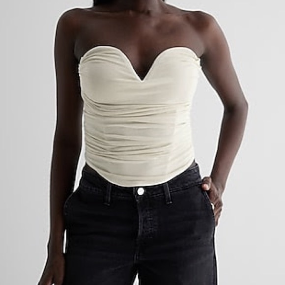 Express | Tops | Body Contour Draped Corset Top | Poshmark